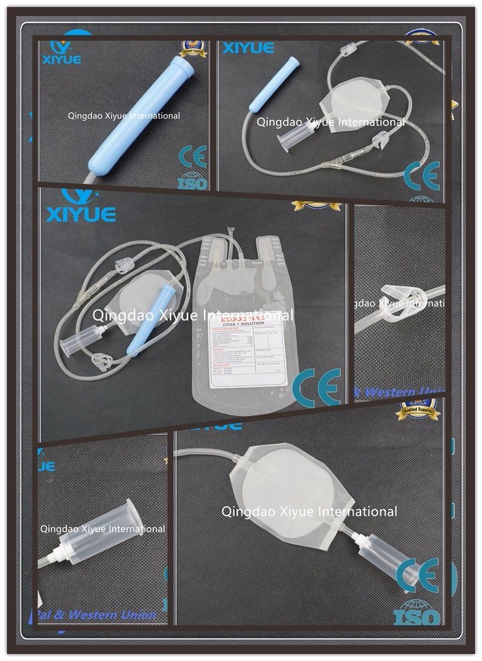 Disposable Single Blood Bag with Needle Protector/Collection Tube ...